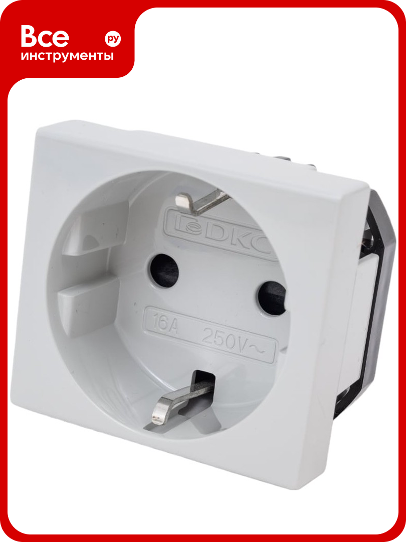 Розетка 1-м VIVA 2 модуля, серая DKC 45025