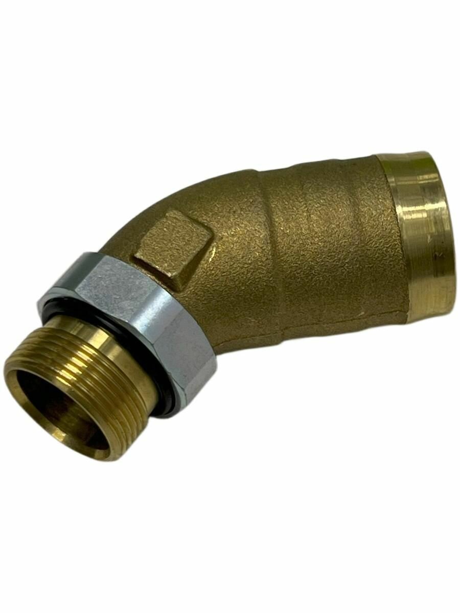 Фитинг 1 1/4" ш D50 45 гр с хомутом, Binotto