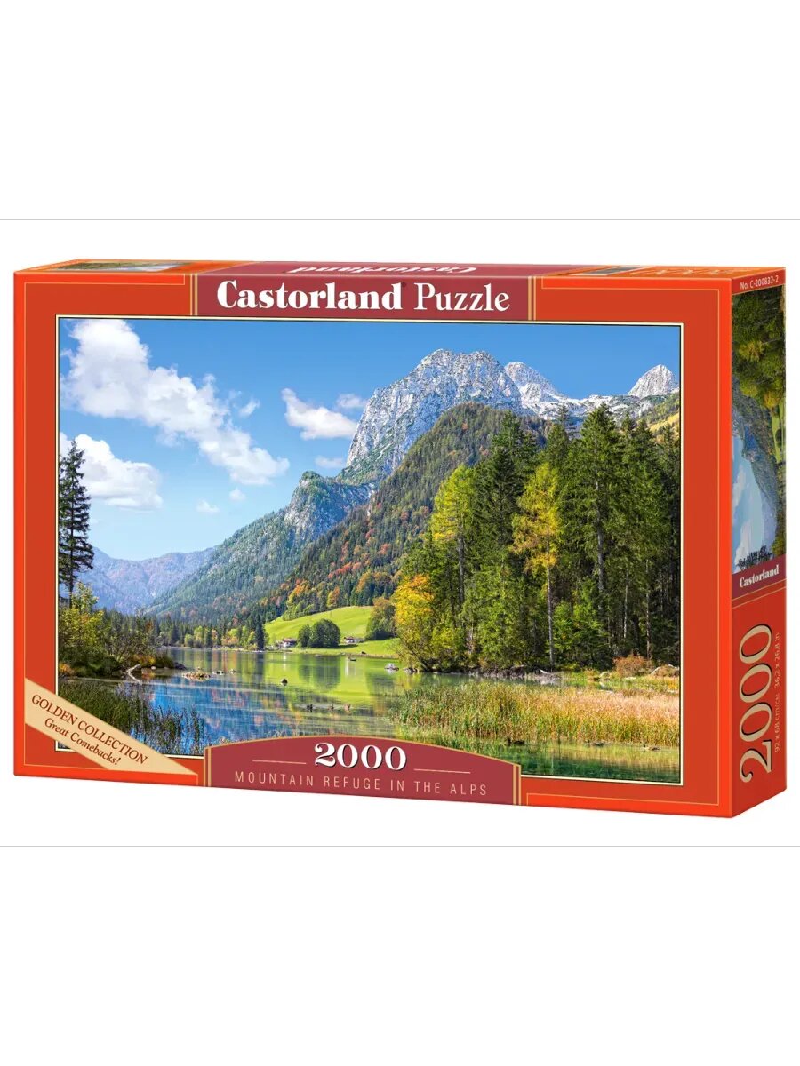 CastorLand Пазл Озеро в Альпах, 2000 деталей