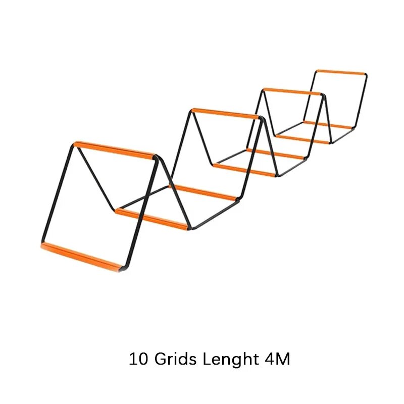 Многофункциональная лестница для ловкости, скоростная тренировка, баскетбольное футбольное оборудование для детей и взрослых, игры на координацию, развлечения на открытом воздухе, спорт, 10 Grids Lenght 4M, Унисекс