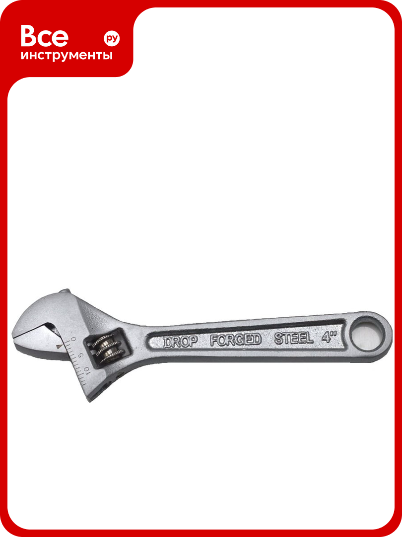 Разводной гаечный ключ BIST со шкалой, полупрофессиональный, хромированное покрытие CrV, сталь