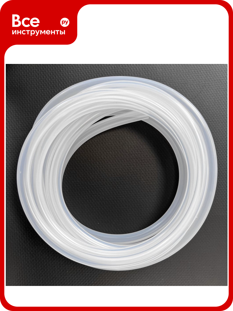 Силиконовый шланг Профитт прозрачный, 6x9 мм, 3 м 9276843