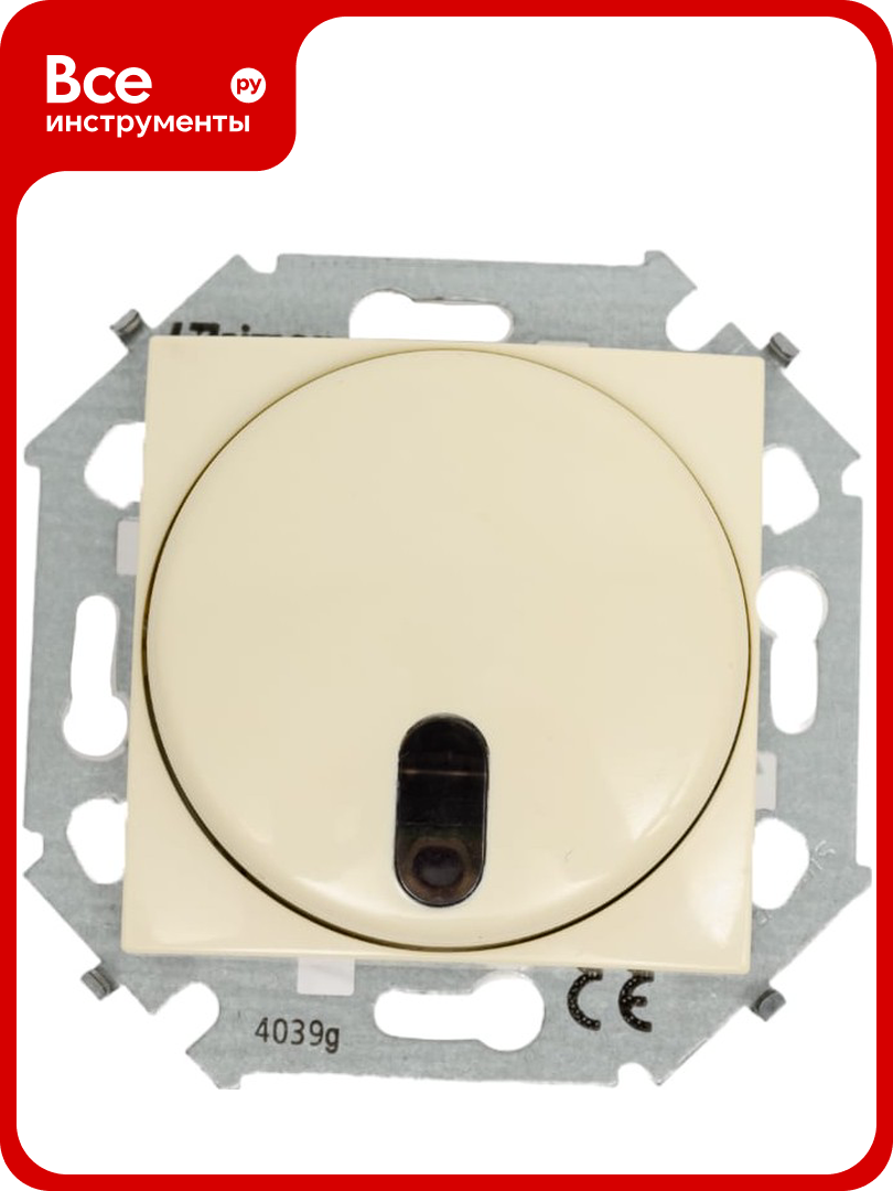 Светорегулятор с управлением Simon от ИК пульта, проходной, 500Вт, 230В слоновая кость 1591713-031, 500 Вт