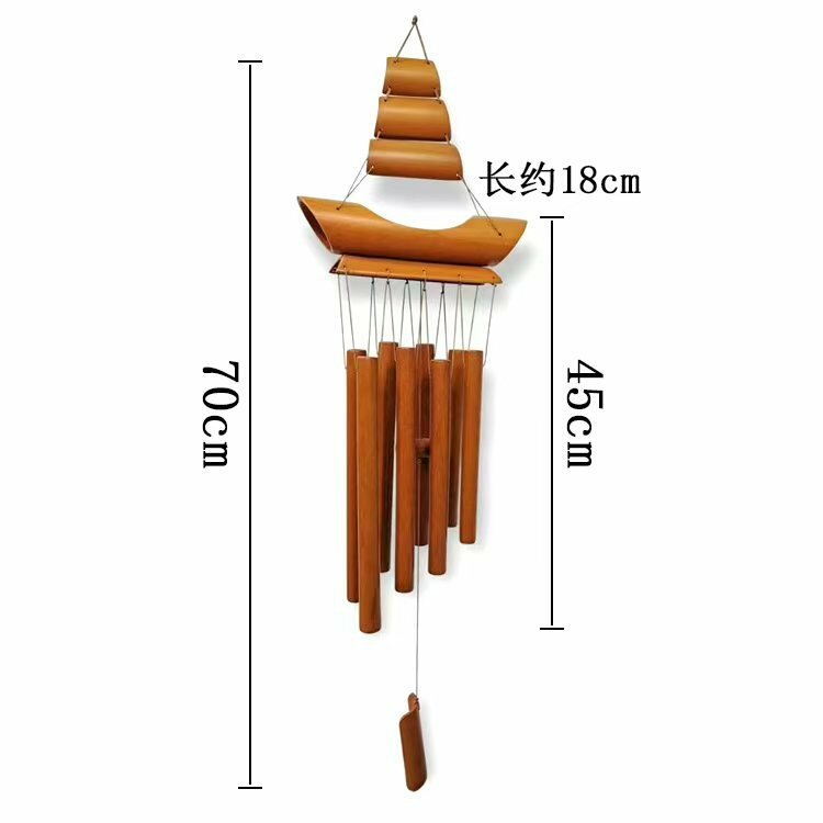 Креативный уникальный бамбуковый ветряной колокольчик, подвесное украшение, бамбуковый колокольчик, подарок фэн-шуй, бамбуковая трубка, ветряной колокольчик, китайский стиль, подвесное украшение