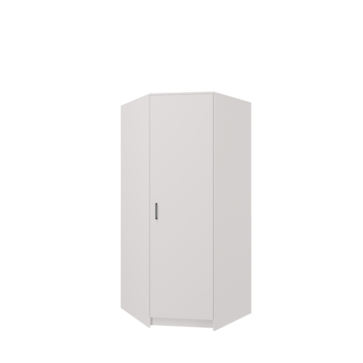 Шкаф для одежды распашной угловой Фреш-2-1, Белый, 900х900х2000 мм