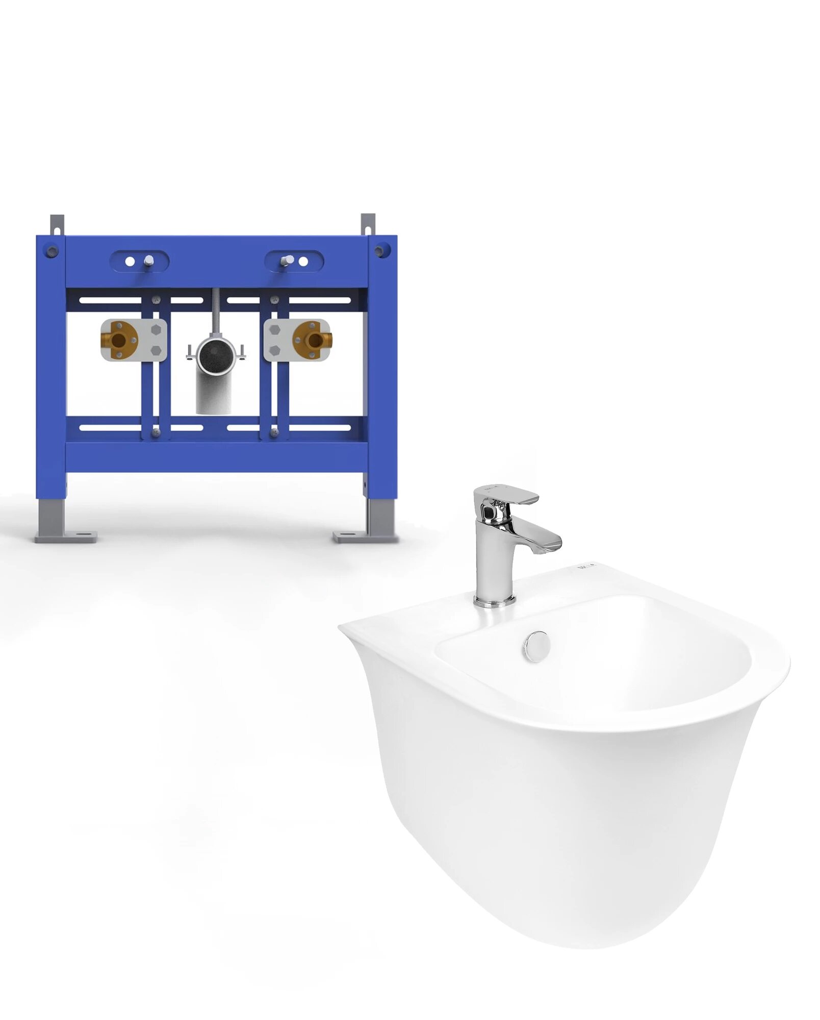 Комплект WeltWasser 10000013011 биде TELBACH 005 MT-WT + инсталляция BAMBERG 480 BD