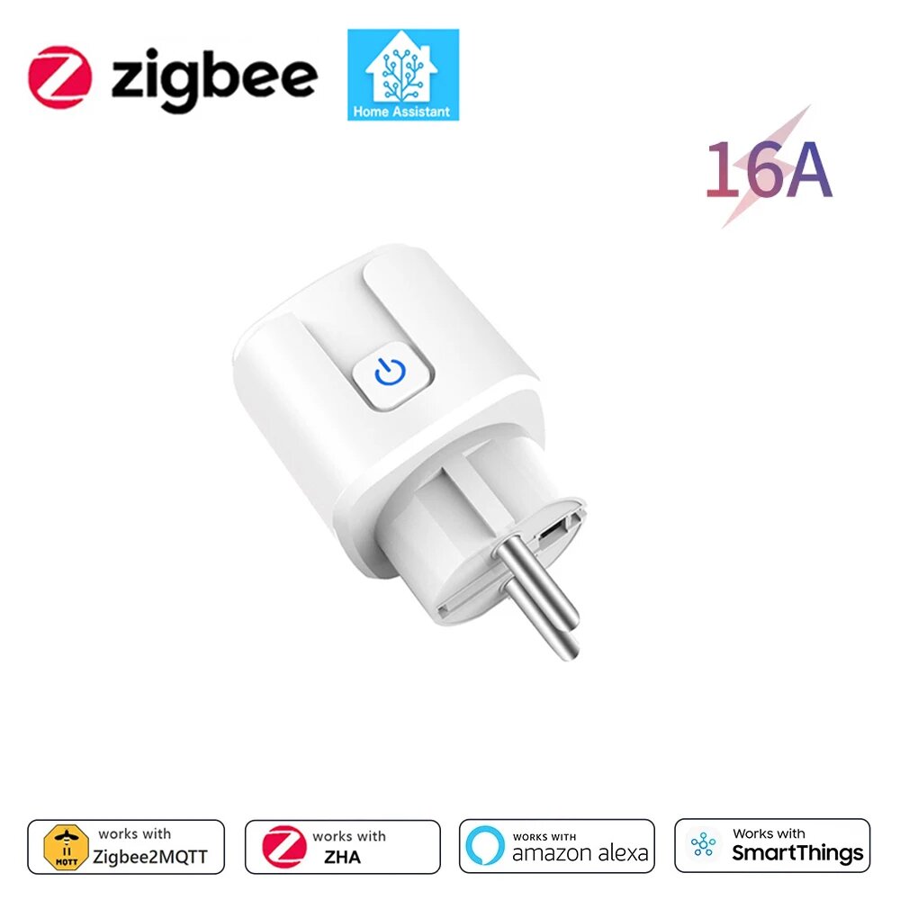 Умная розетка Zigbee EU 20A/16A Zigbee 16A 1PC