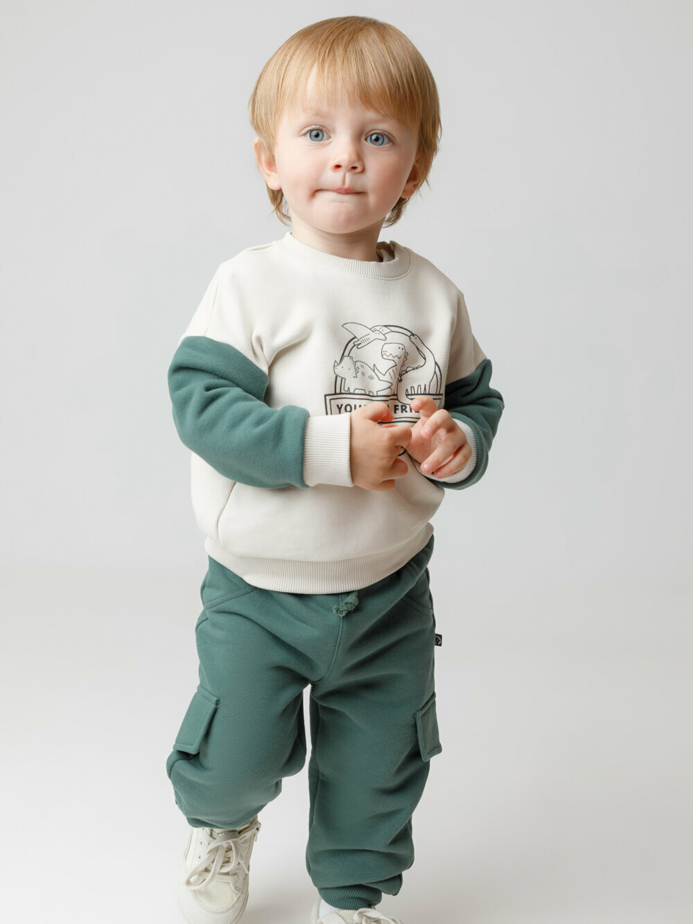 Брюки спортивные КР 400853/темно-зеленый 5611 к604