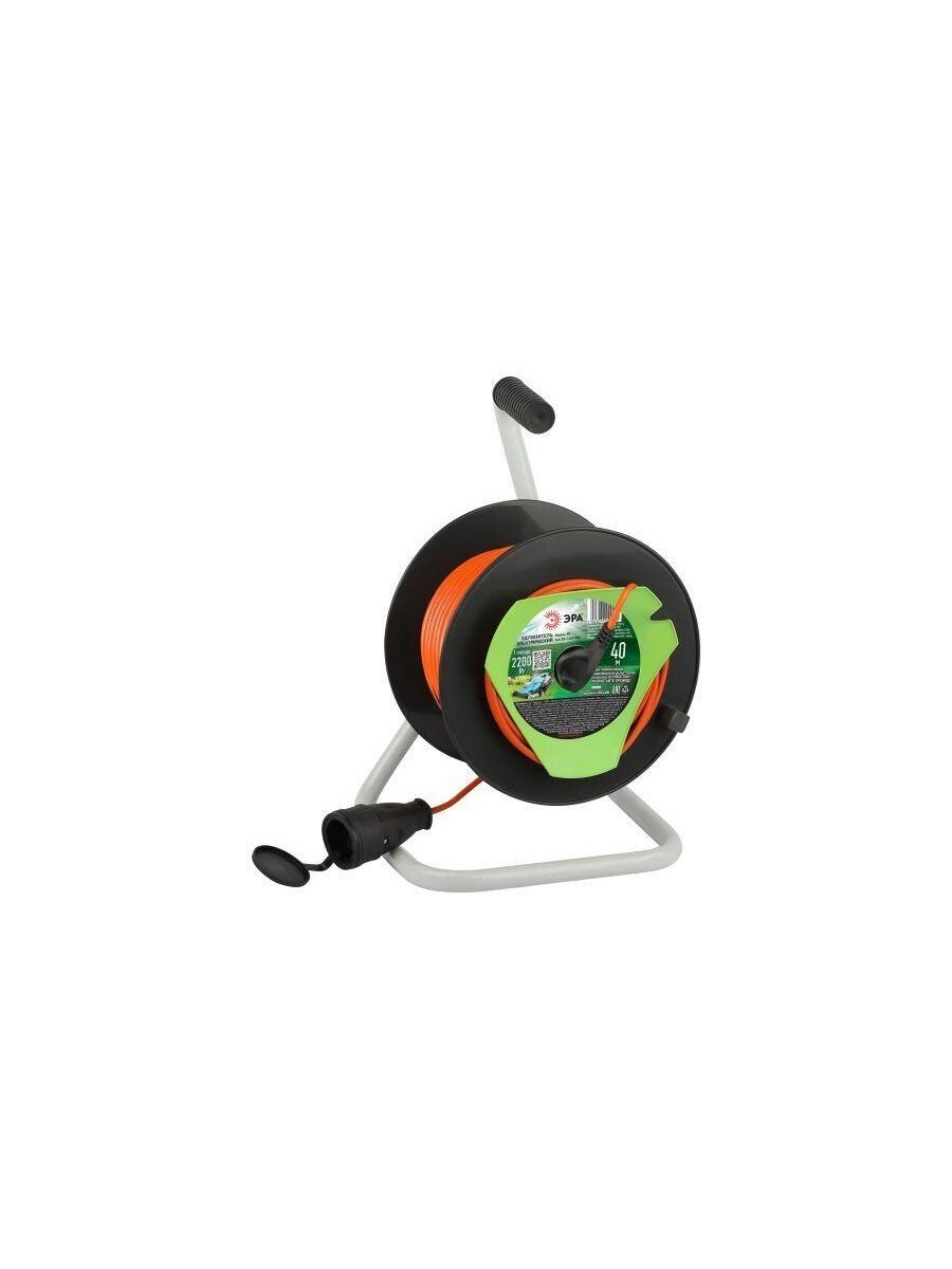 Удлинитель на катушке 1х40м без заземл. RP-1-2x1-40m ПВС 2x1 Эра Б0059771