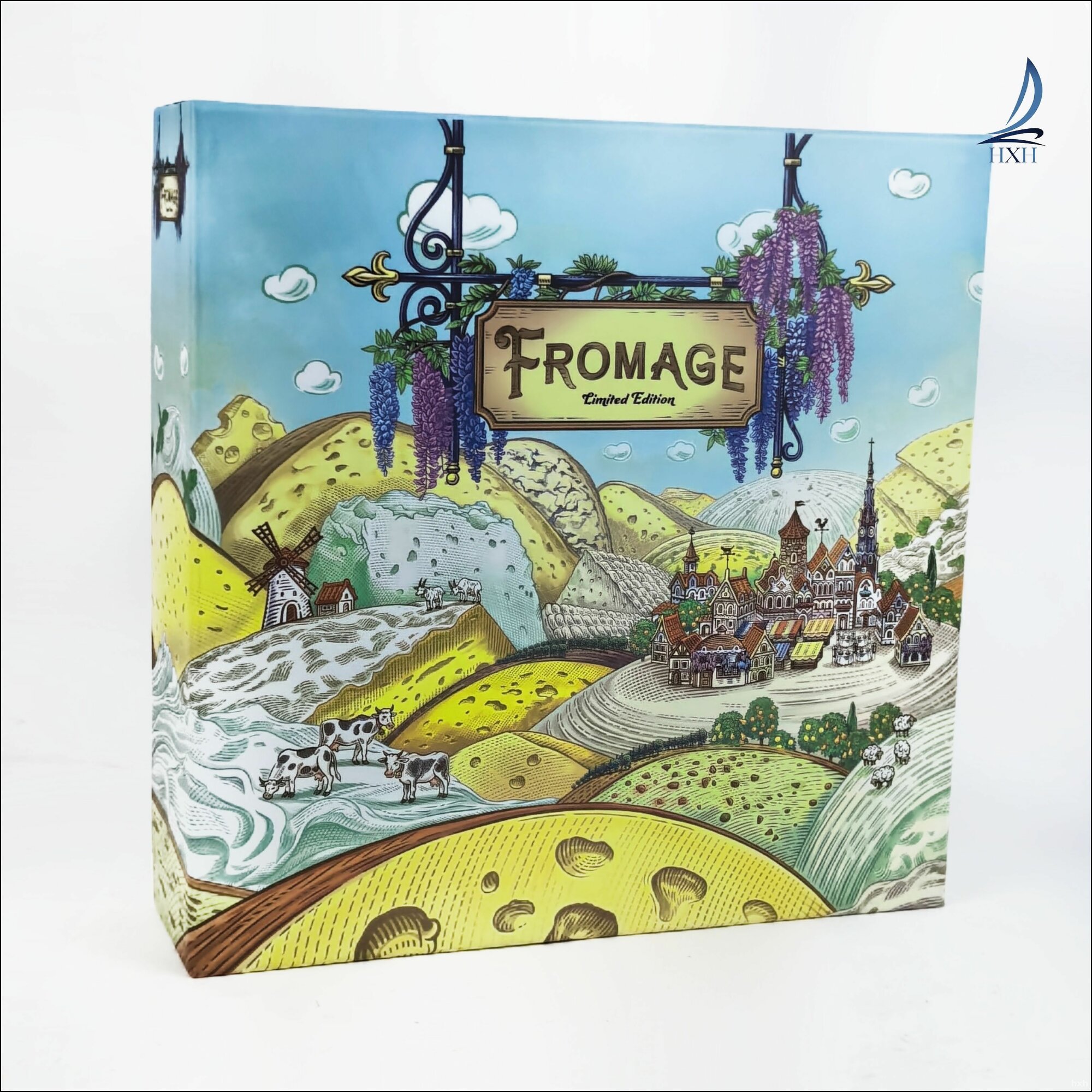 Настольная игра FROMAGE (Китайская версия): Семейная сырная стратегия для 1-4 игроков, 30-45 мин. Веселая игра с расстановкой рабочих в стиле французской сыроварни