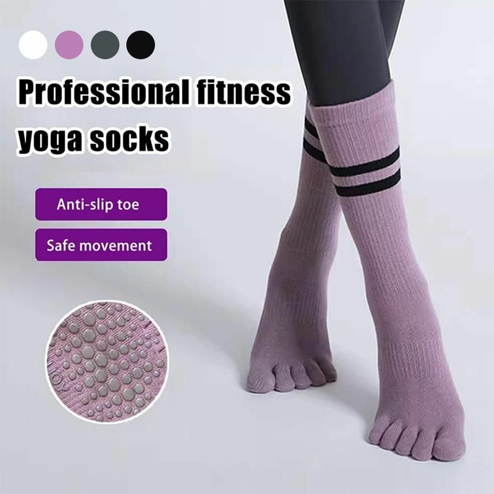 Носки для йоги с пятью пальцами