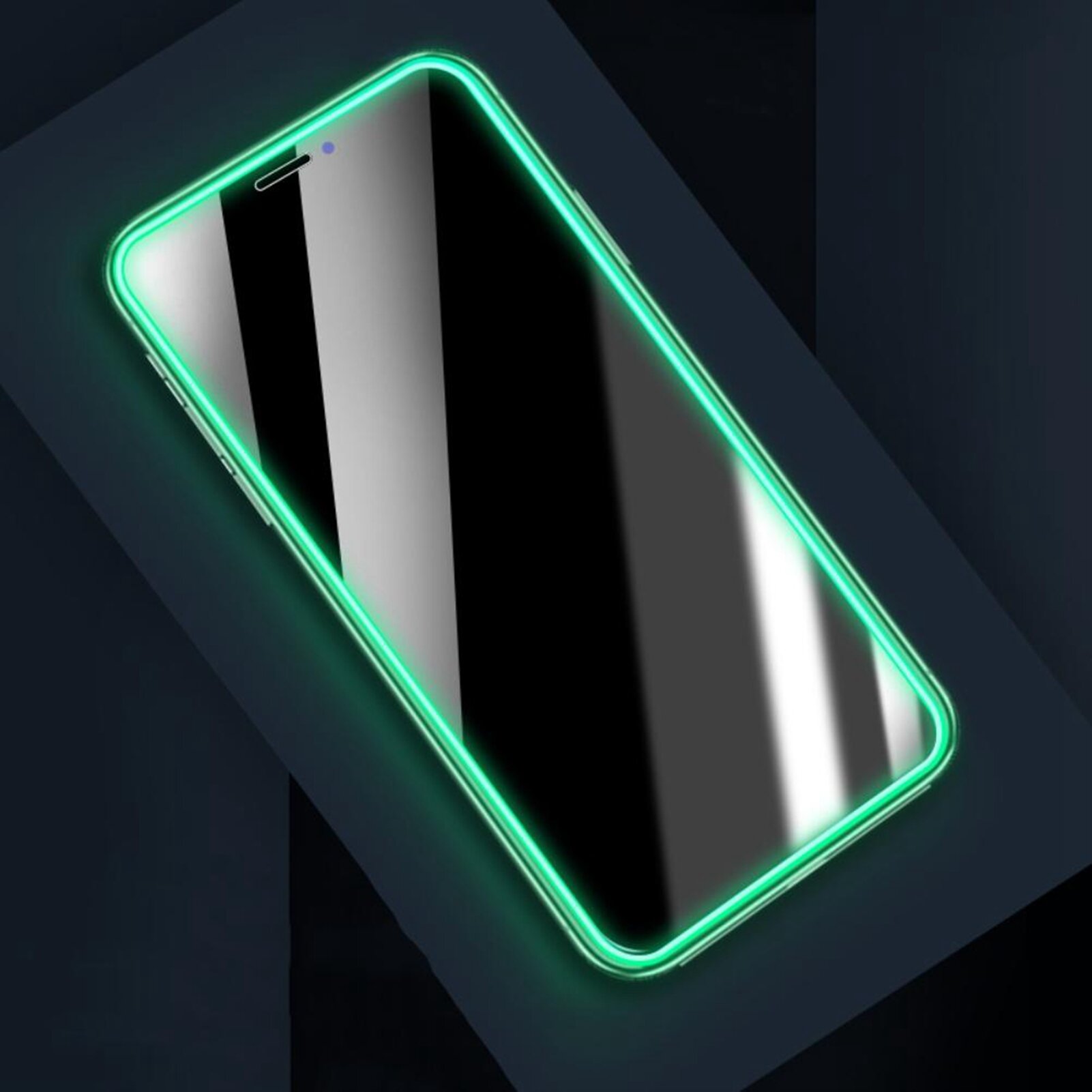 Защитная пленка для iPhone 12/11 Pro Max/XR/XS/8/7/6 Plus, закаленное стекло, светящаяся