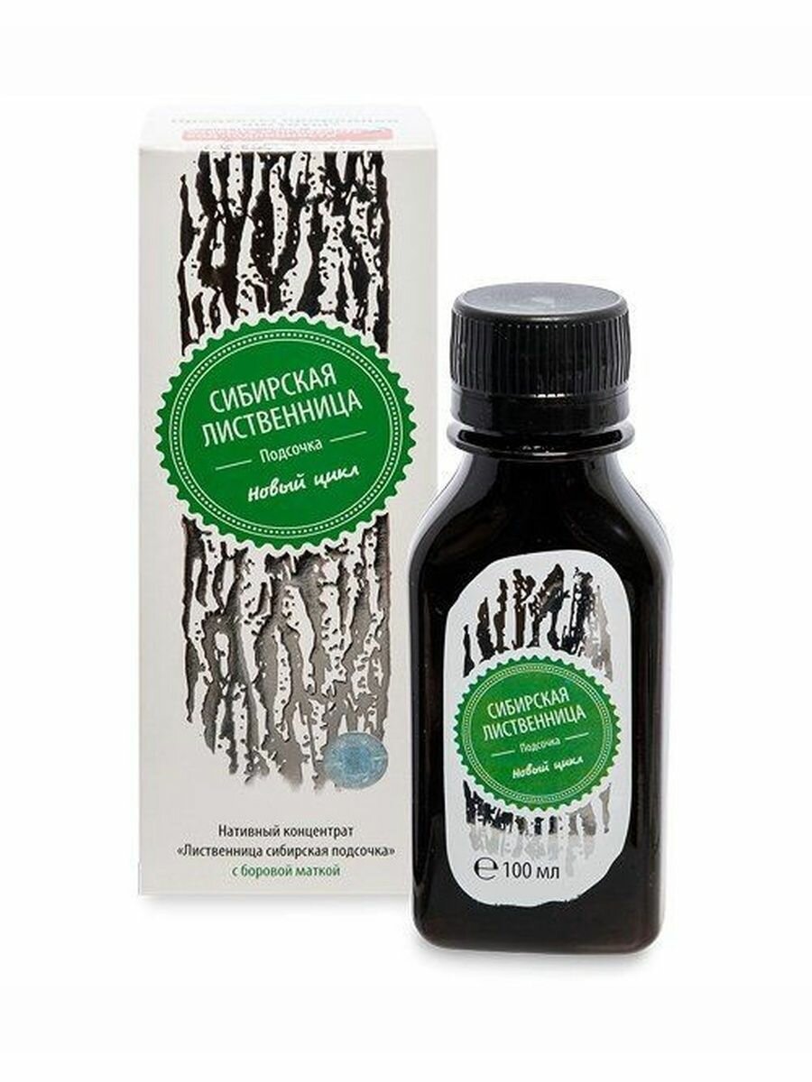 Лиственница сибирская подсочка Бальзам с боровой маткой. Новый цикл, 100 мл