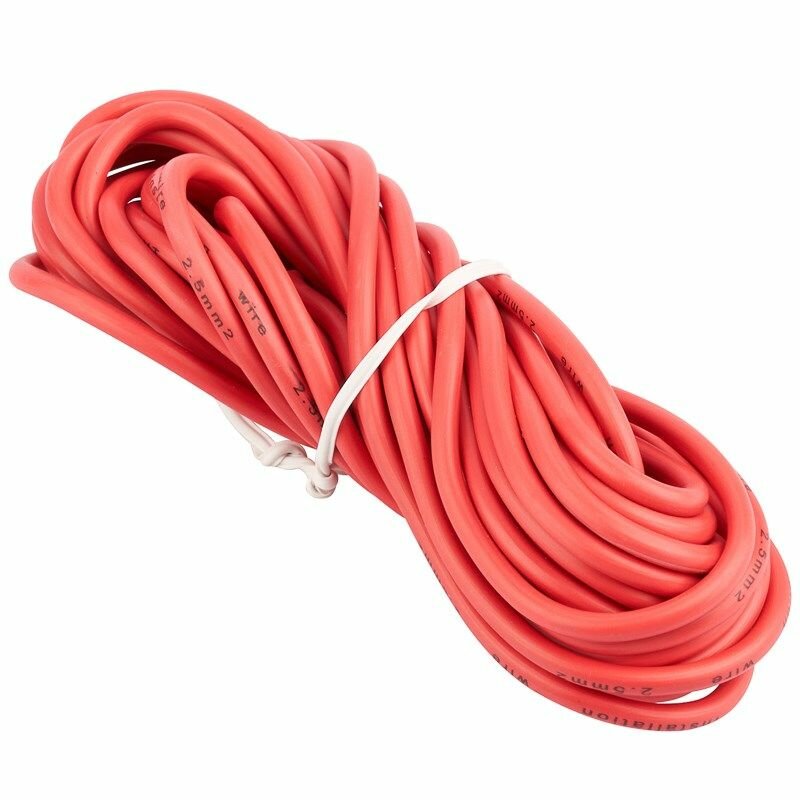 Провод автомобильный ПГВА/пвам 1х2,50мм, красный, мини-бухта 5м REXANT