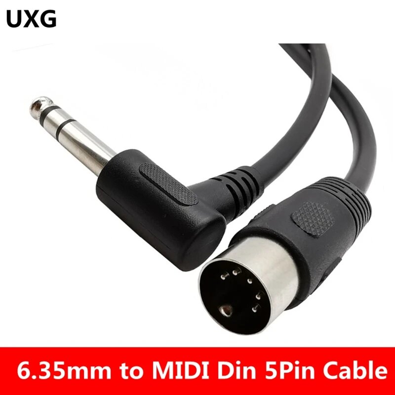 UXG MIDI Din 5Pin к 6.35 мм аудио кабель 1.5 м 0,2 млн