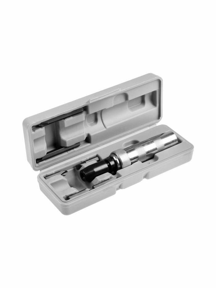 Отвертка ударно-поворотная тундра 1/2", с битами 6 шт, металлическая рукоятка, кейс