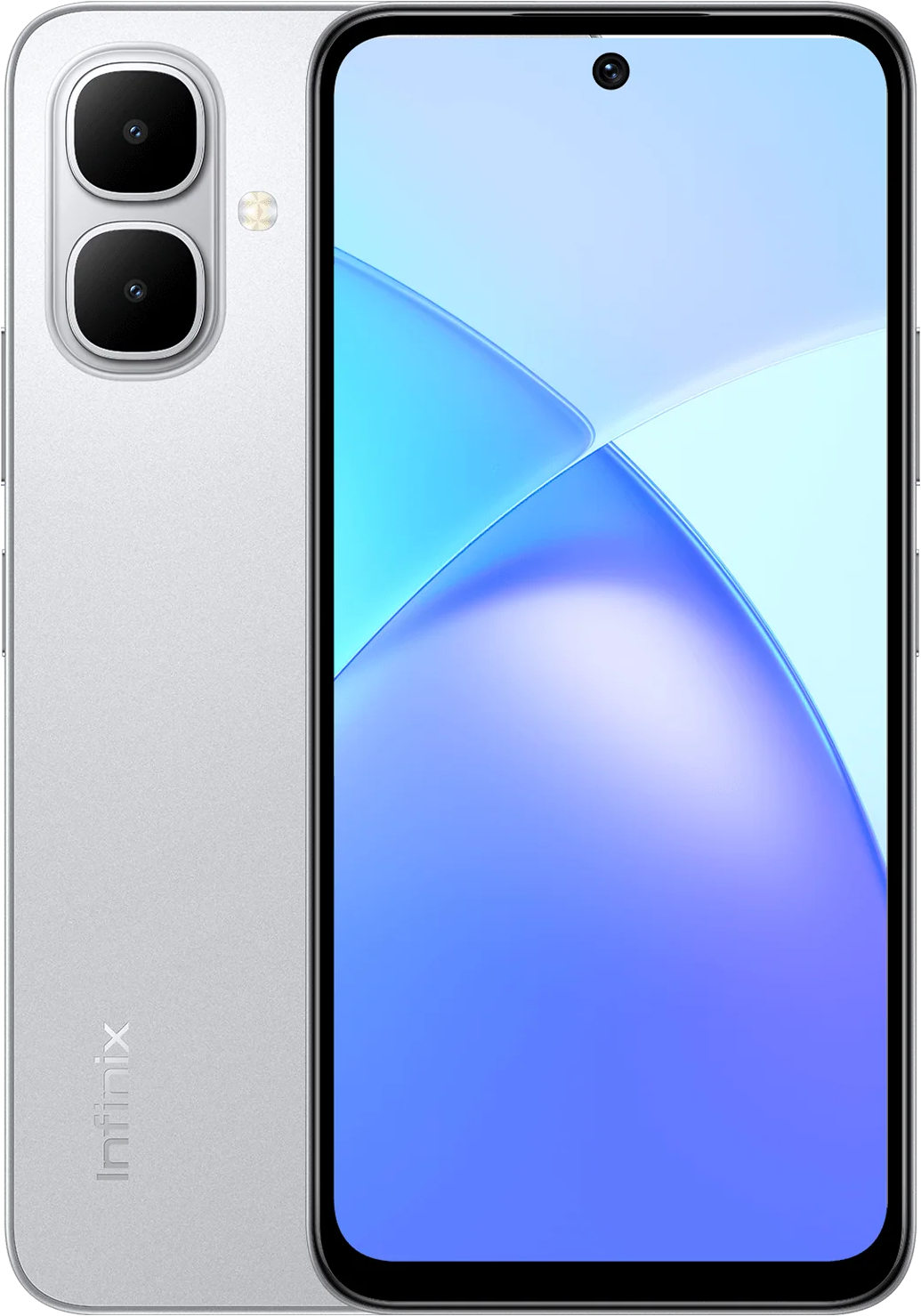 Смартфон Infinix Smart 10 4/128 ГБ, Dual nano SIM, NFC, серебристый титан