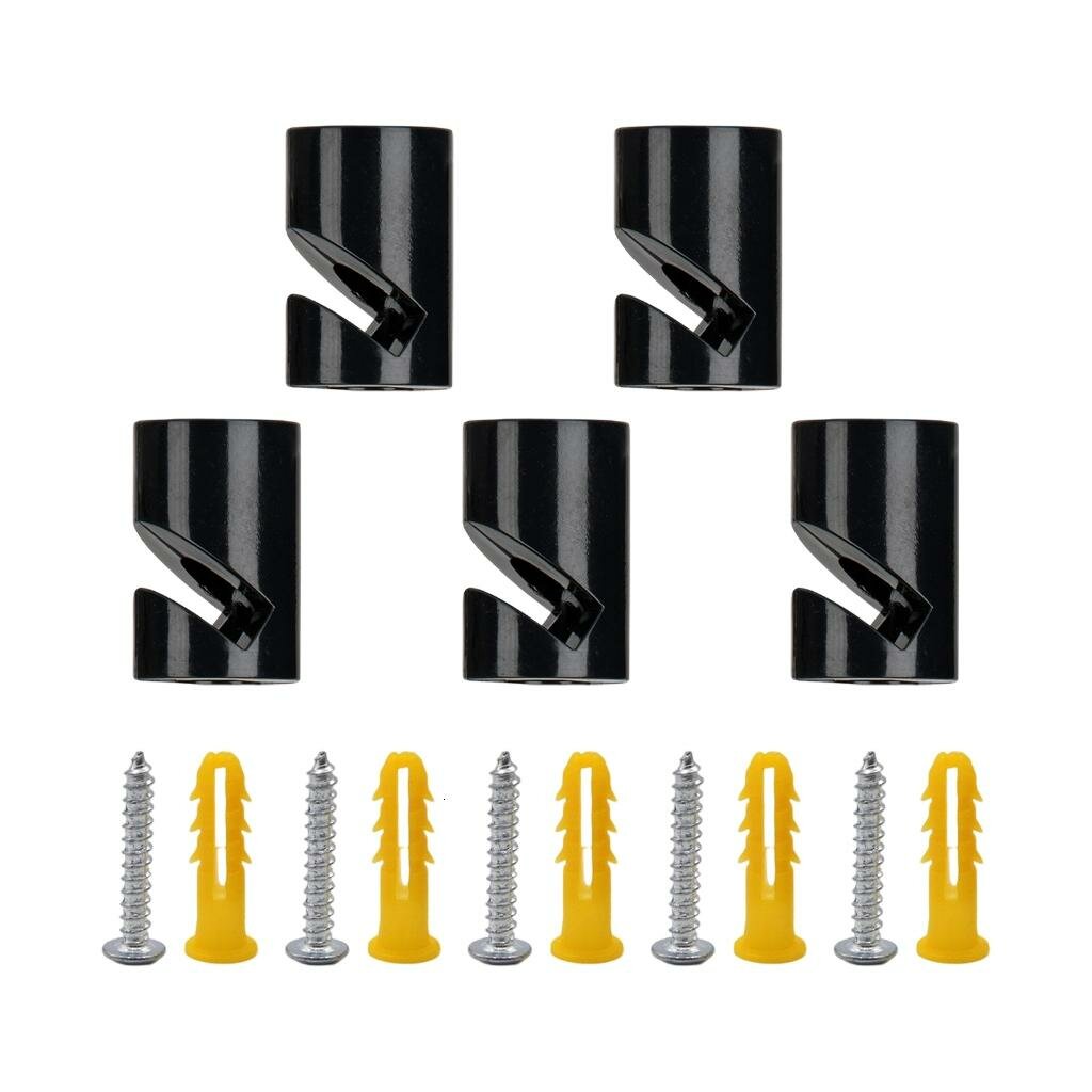 Крючки для крепления проводов люстры, Черный