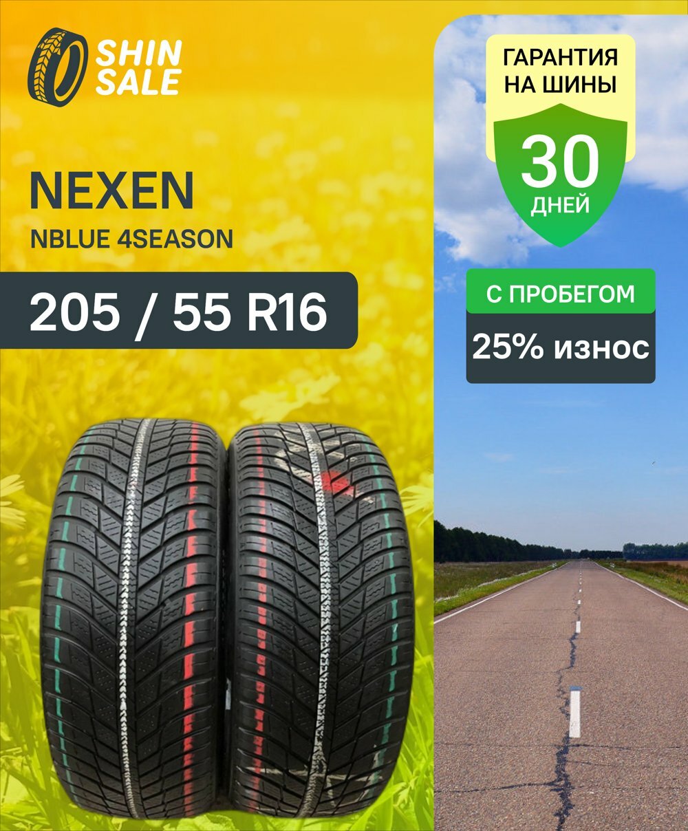 Летние БУ шины Nexen NBlue 4Season 205/55 R16 20.0% износ T0117073