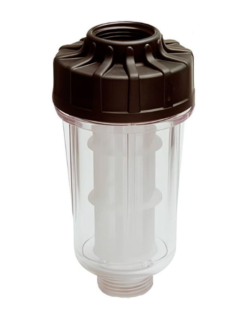 Фильтр для примесей с сетевым патроном с сеткой из ПЭС и пористостью 120 микрон, удерживает песок, щебень, ржавчину