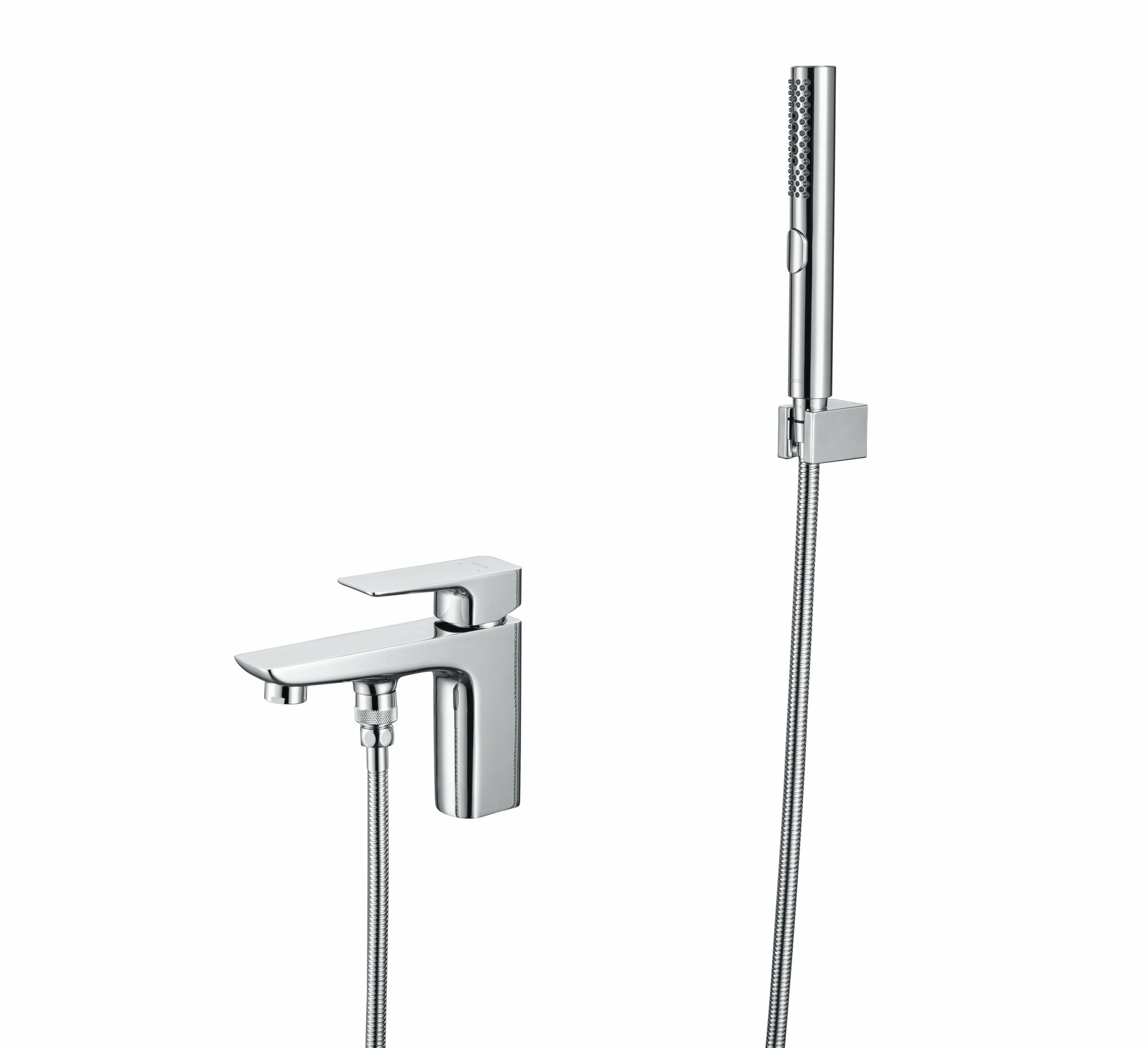 Смеситель для ванной Aquatek Вега Aquatek AQ1044CR Вега, встраиваемый, на борт ванны, однорычажный, хром