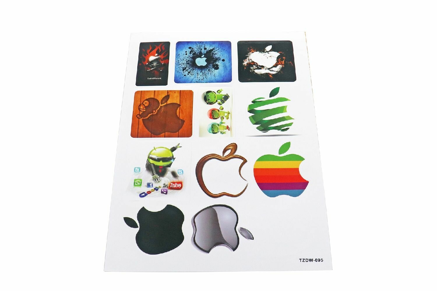 Наклейки: логотипы apple iphone MV22A4D095 (11 элементов)(21х30)