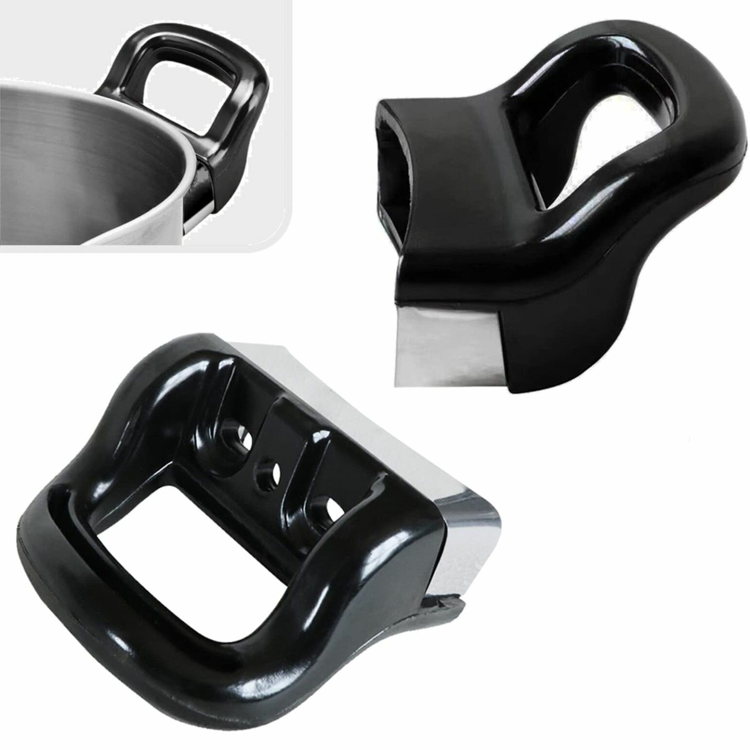 2 боковые ручки для кастрюль из бакелита, сменные ушки для кастрюль