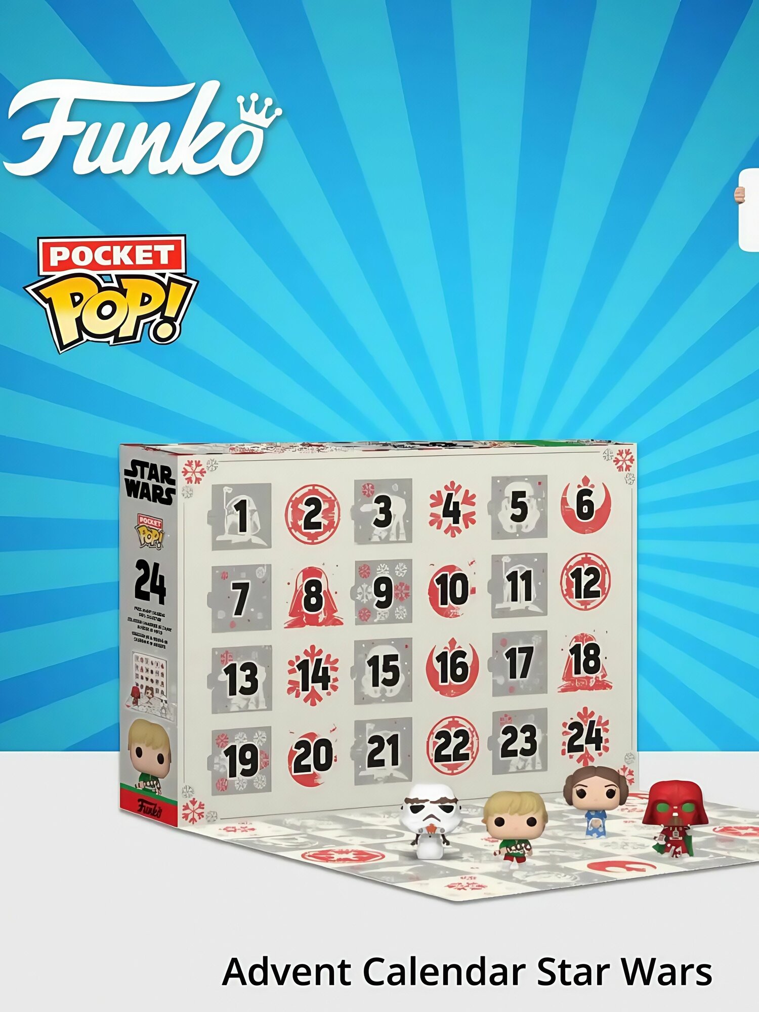 Адвент-календарь Funko Pop Звездные войны "Праздники Нед1", интерактивный, 1 шт.