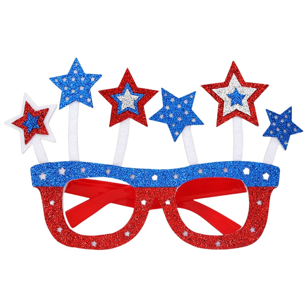 Патриотическая 4 июля Flag Отпечатает красный синий и белый картон фото для празднования Дня независимости