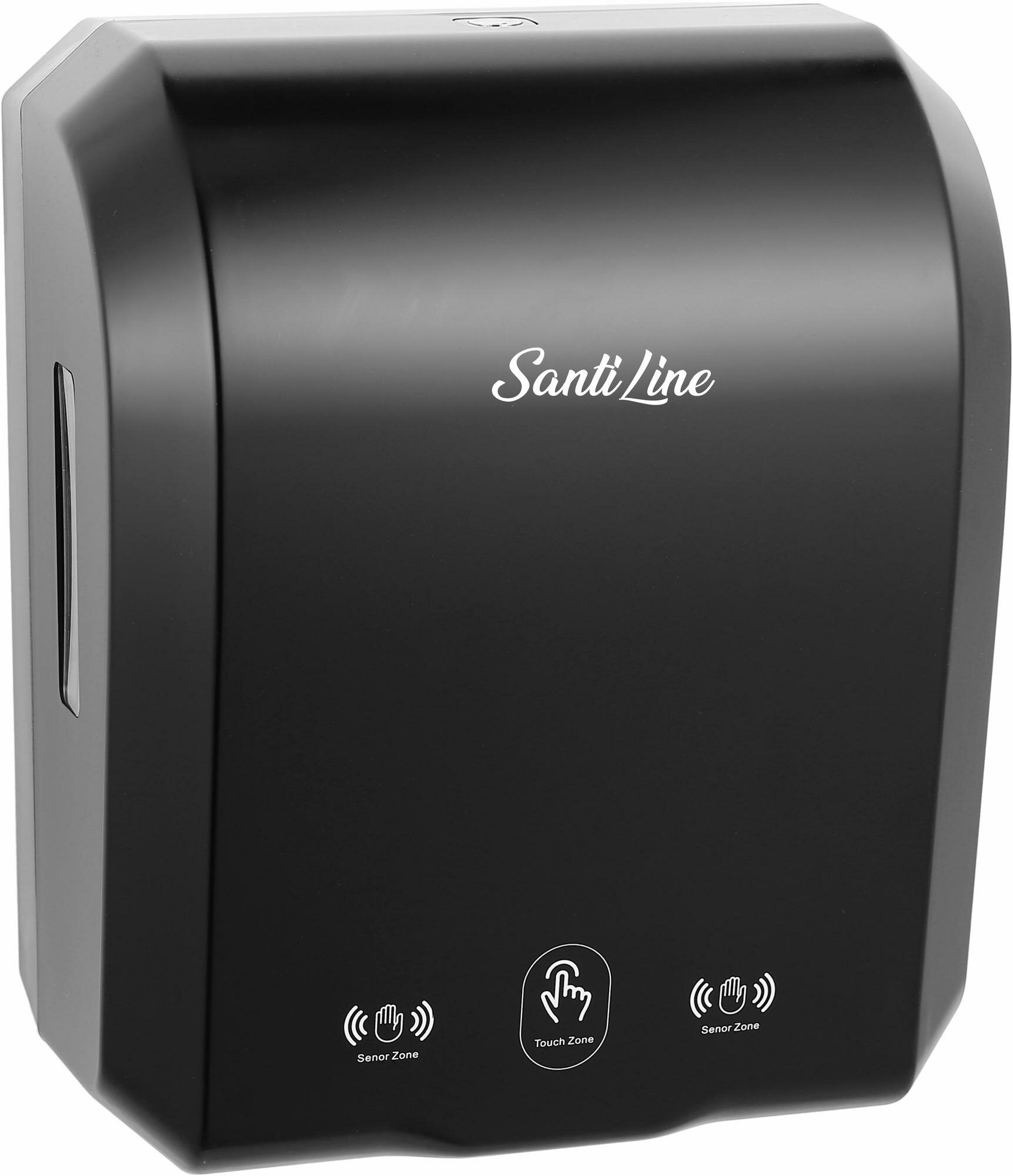 Диспенсер для бумажных полотенец SantiLine SL-8011 цвет Черный матовый