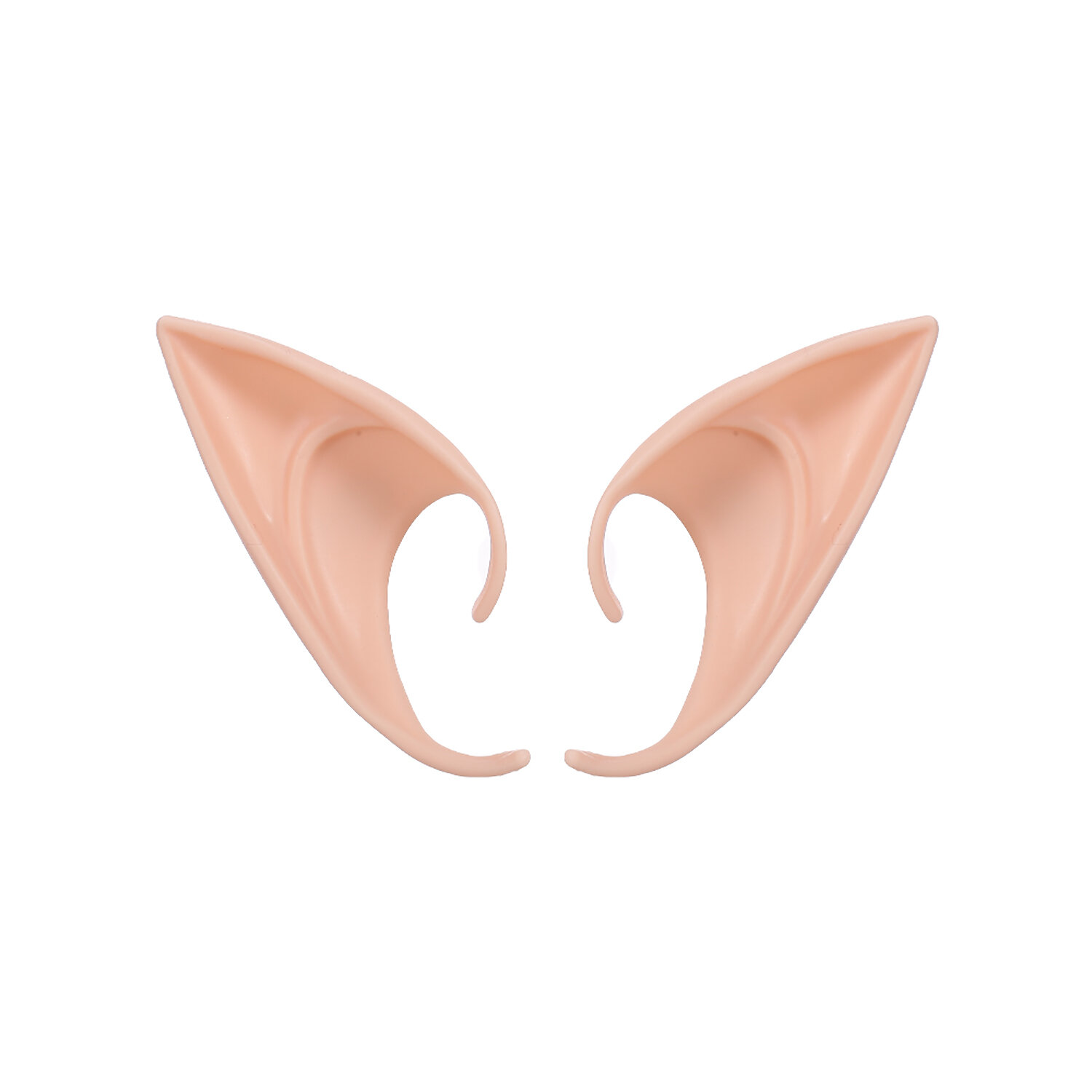 Уши эльфа для Хэллоуина и косплея 1 пара косплей ушей феи пикси эльфа, материал латекс, цвета абрикосовый розовый хаки, размеры 10см (10*4.5см) и 12см (12*4.5см), упаковка пластиковая, вес 21г (10см) и 25г (12см), размер упаковки 11*5.5*2.5см (10см) и
