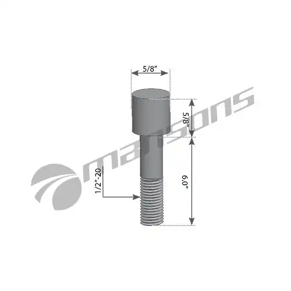 MANSONS MSC925 болт рессоры центральный с гайкой 1 / 2-20x6 3 / 4x3 / 4 1302\