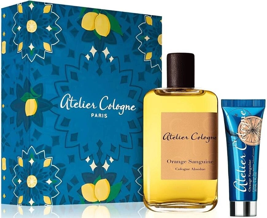 Atelier Cologne Orange Sanguine одеколон 100 мл + крем для рук 30 мл, Парфюмерный набор унисекс