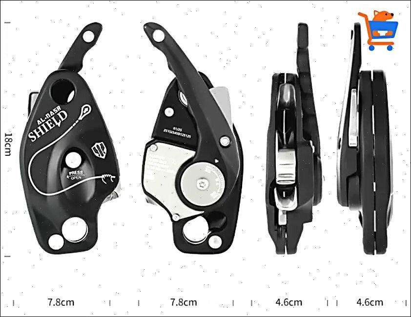 Страховочно-спусковое устройство, длина: 18 см