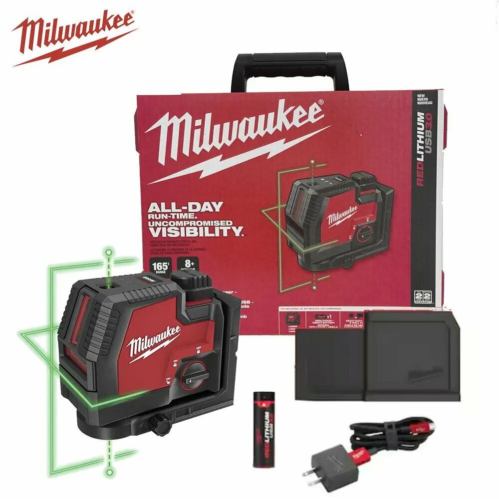 Milwaukee Лазерный уровень/нивелир Зеленыйлуч