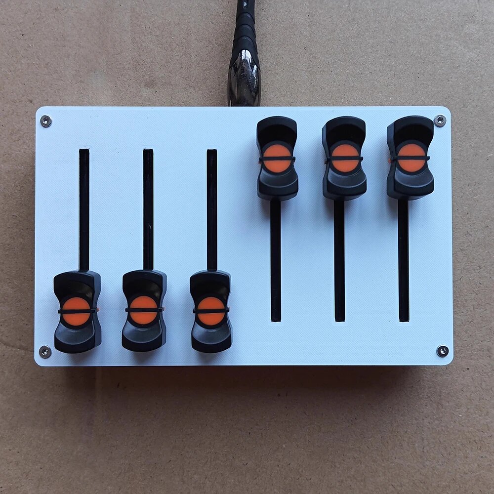 6-канальный контроллер MIDI-фейдера диаметром 45 мм — отображение USB для программного обеспечения DAW