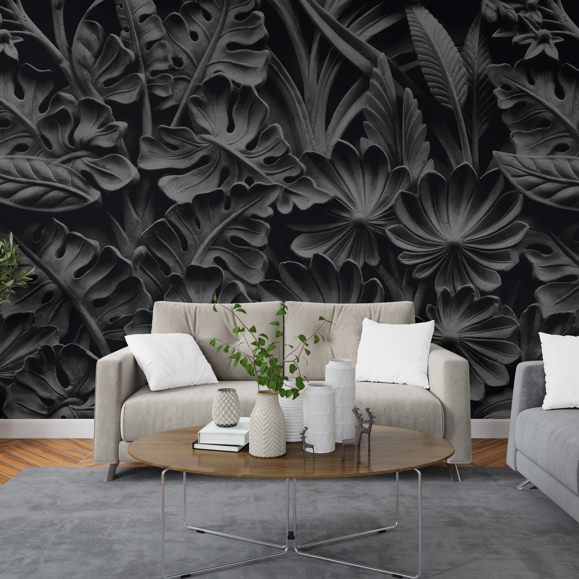 Гибкий мрамор Marmory "Жардин", морозостойкий, бесшовный, для стен