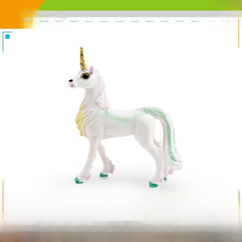 Winged horse model pvc fantasy animal decor gift for kids playroom and collectors small unicorn