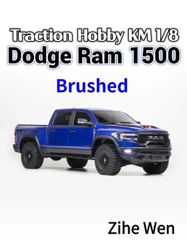 Traction Hobby KM Dodge Ram 1500 1:8 RTR, 4WD 10-канальный Электрический внедорожный краулер, Версия Brushed, подарок для мальчика.
