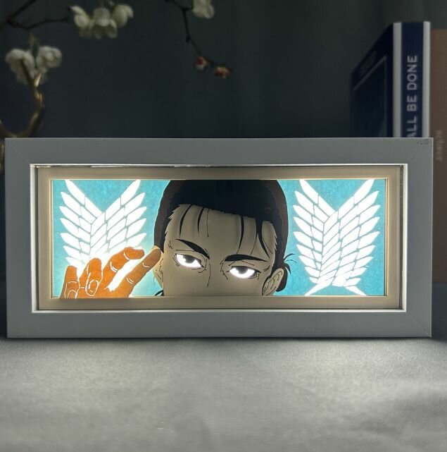 Аниме ночник Эрен Йегер. Из аниме Атака на титанов