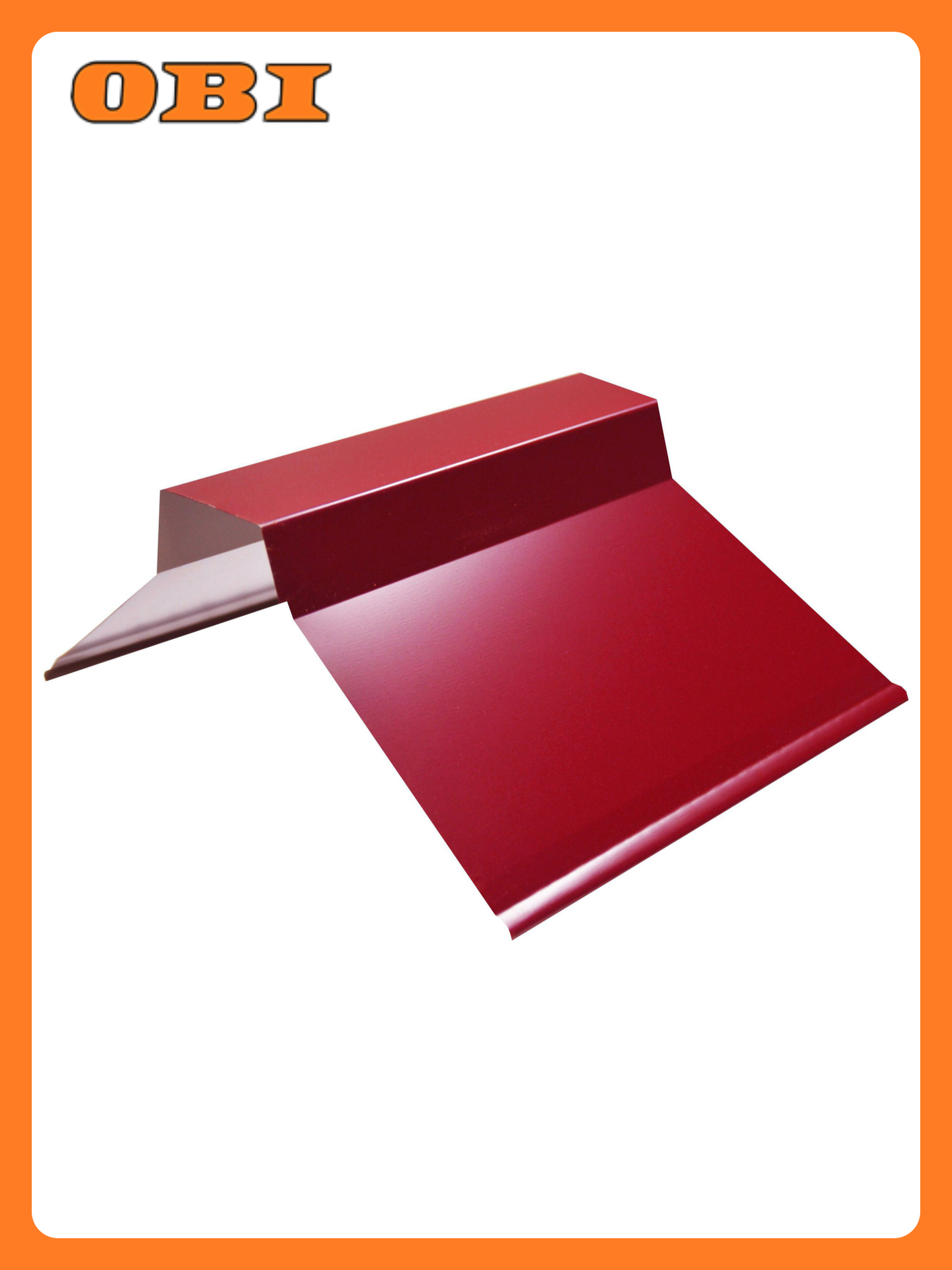 Конек с планкой "Таврос", сталь, полимерное покрытие, цвет RAL 3005, 2000x150x150мм