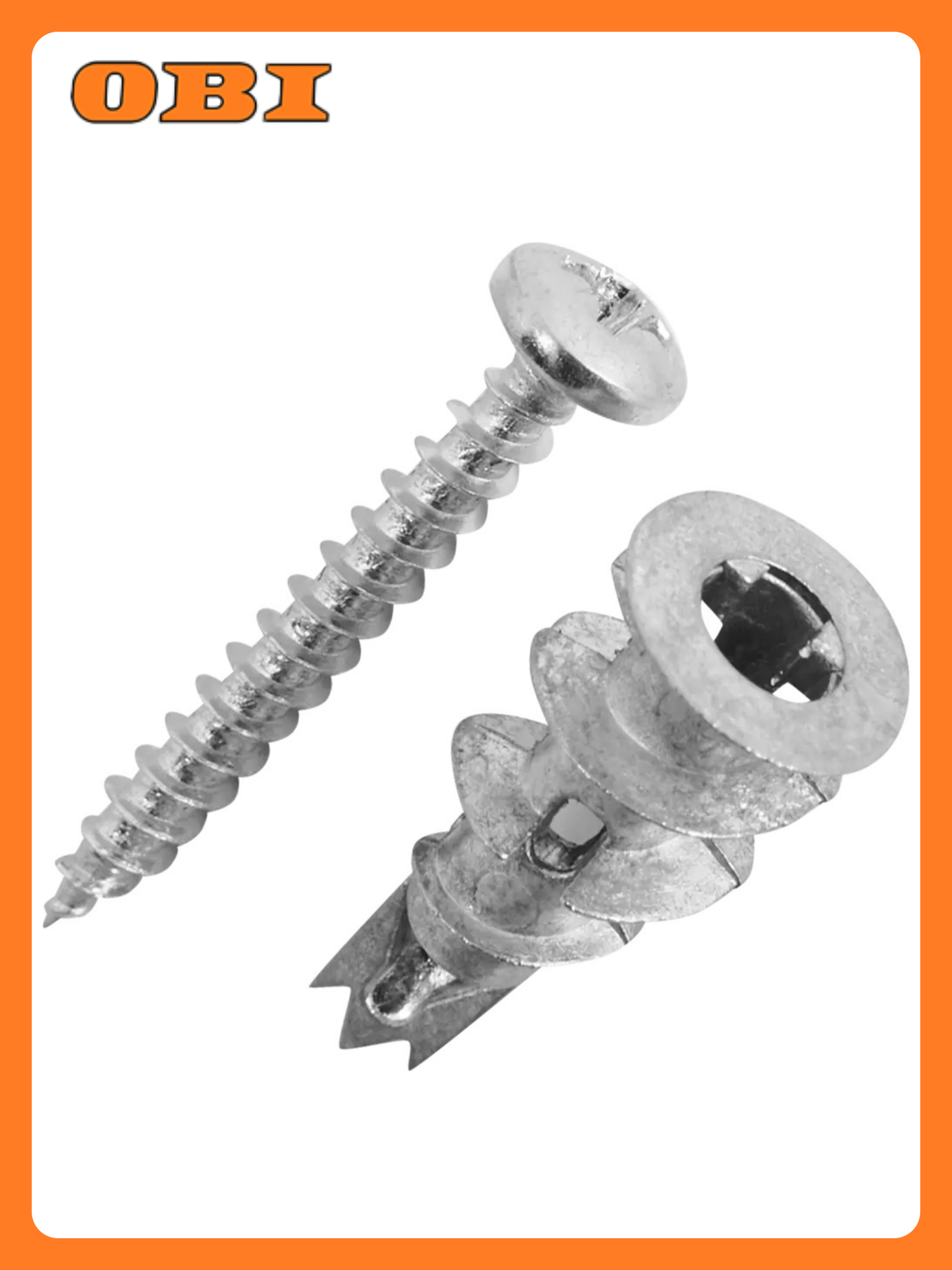 Дюбель SORMAT KLA, для гипсокартона, потайной бортик, длина 31 мм, 2 шт