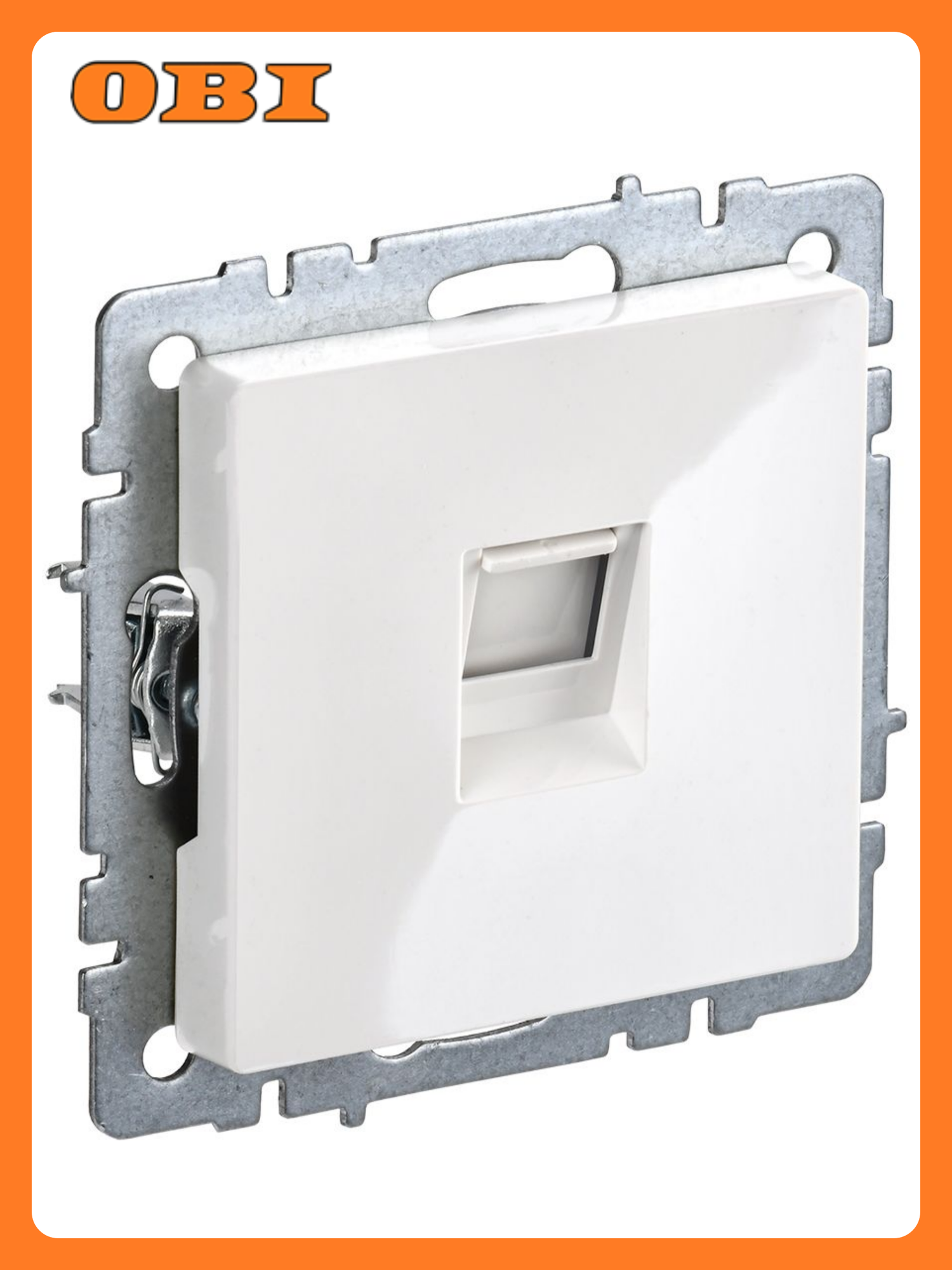 Розетка IEK BRITE РК11-БрБ, RJ45, кат.6, IP20, пластик, белая