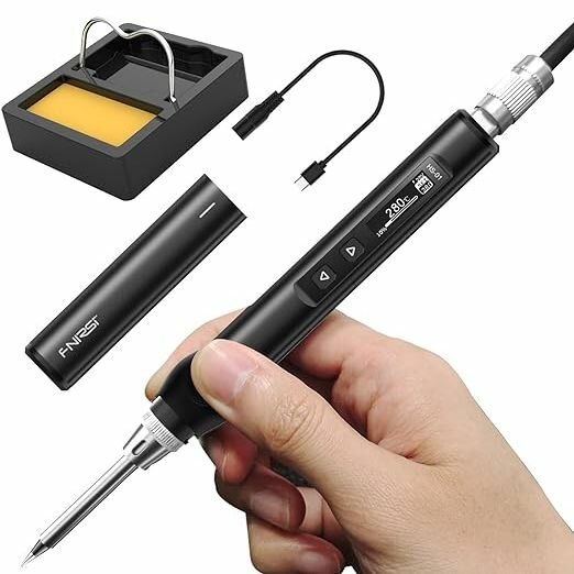 FNIRSI Паяльник 65 Вт, Керамический нагреватель, 4 предметов