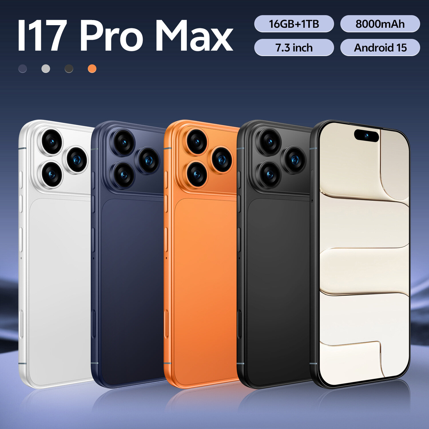 Смартфон: i17Pro Max 4G4+64GB андроид 15 — фото 1