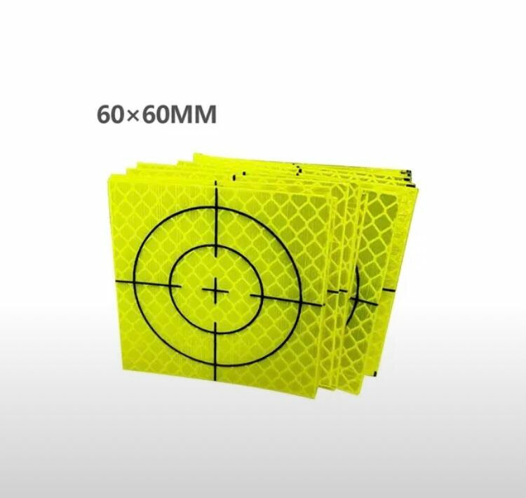 Марка геодезическая 60х60мм (пленочный отражатель) 20шт