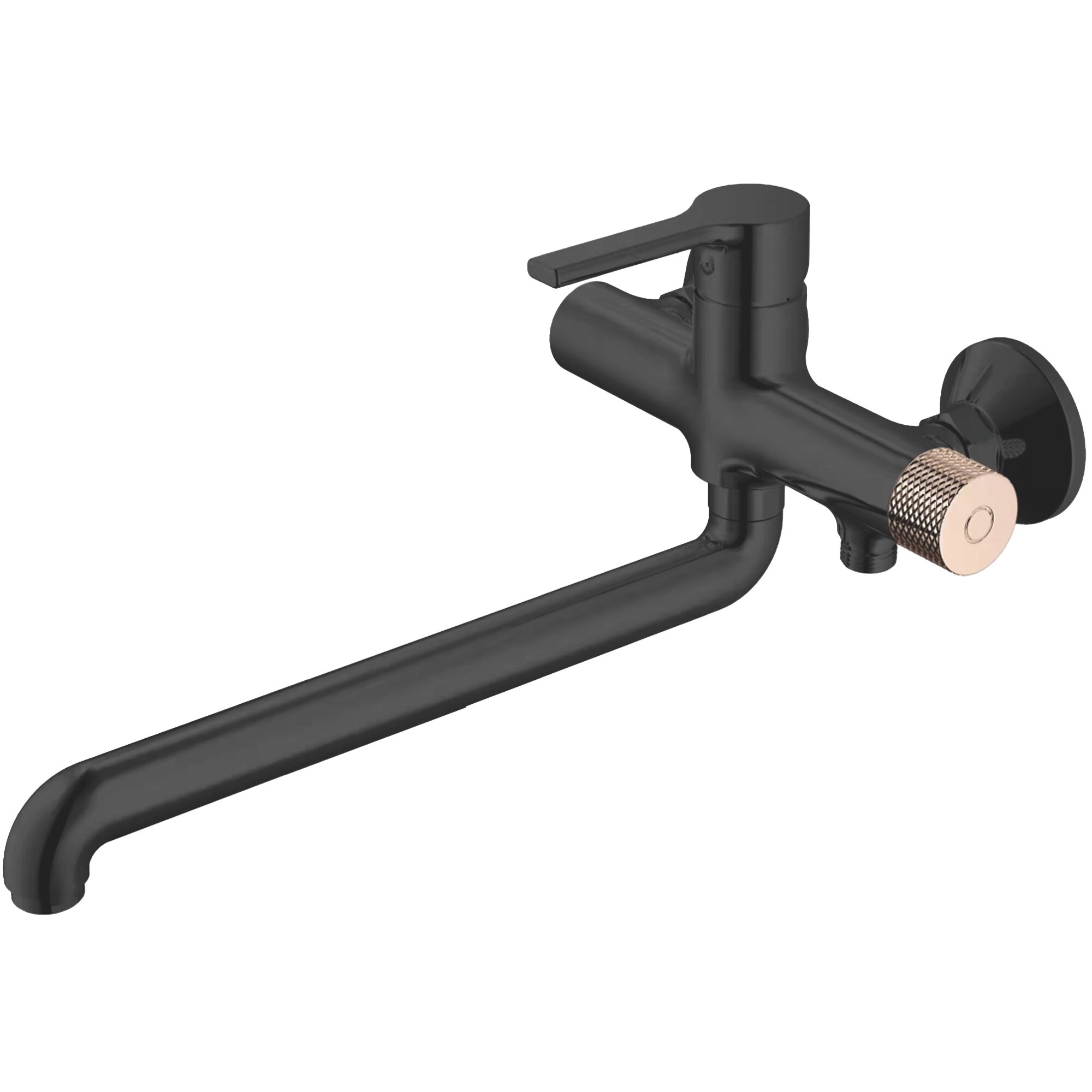 Смеситель для ванны VITARTA VT.51.04.02 длинный излив черный