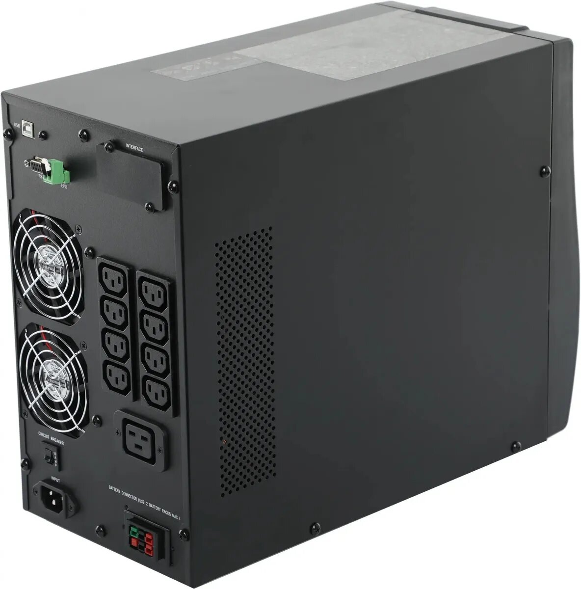 ИБП Powercom MAC-3000, On-line, 3000 ВА/3000 Вт, 9Ач, LCD-дисплей, черный — фото 1