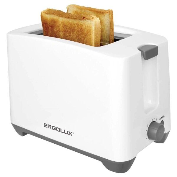 Тостер Ergolux ELX-ET02-C31 бело-серый