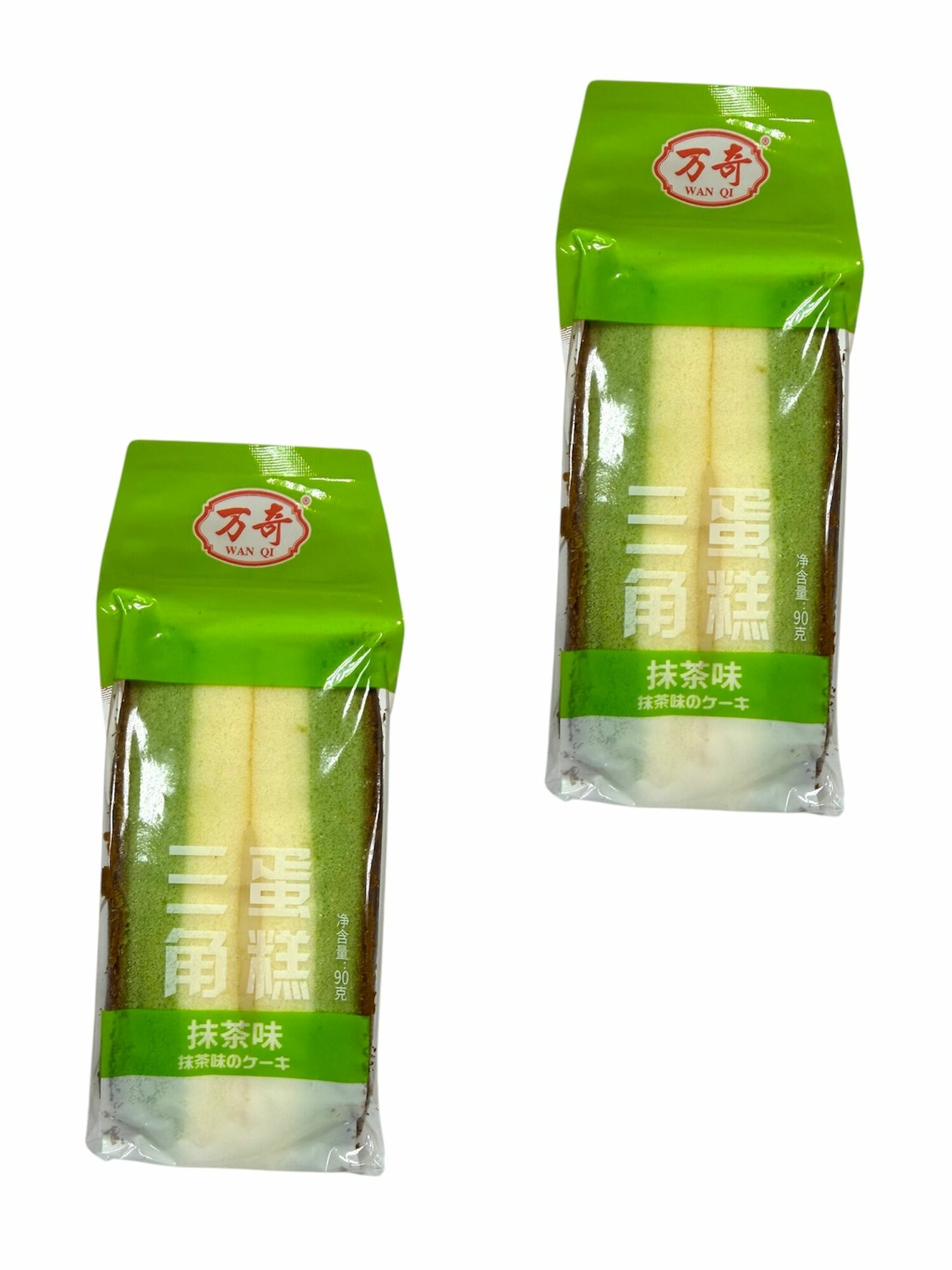 Wan Qi Треугольный торт вкус Матча 2 шт по 90 гр